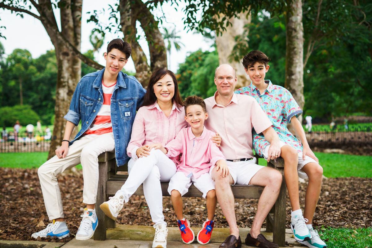 Outdoor Family Portrait & Photoshoot in Singapore. Female professional.